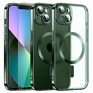 DOSNTO Magnetic for iPhone 13 Mini Case with MagSafe [ Integrated Camera Protecion] Translucent Matte Soft Slim Cover, 10FT Military Grade Drop Tested [Anti-Scratch] Wireless Charging