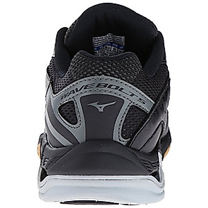Mizuno Women's Wave Bolt 5-W Volleyball Shoe, Black/Silver, 6