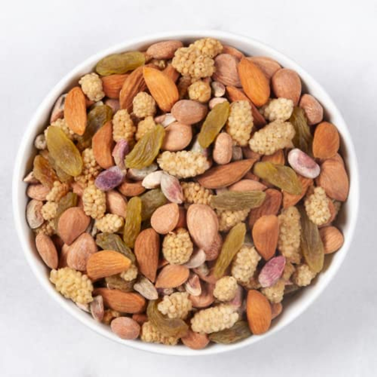Ziba Foods Trail Mix - Sweet Apricot Kernels, Mulberries, Raisins, Almonds & Pistachios - Non-GMO, Vegan, Whole 30 Friendly & Paleo - High in Fiber, Iron & Antioxidants | Sweet & Savory Snack, 5.3 oz