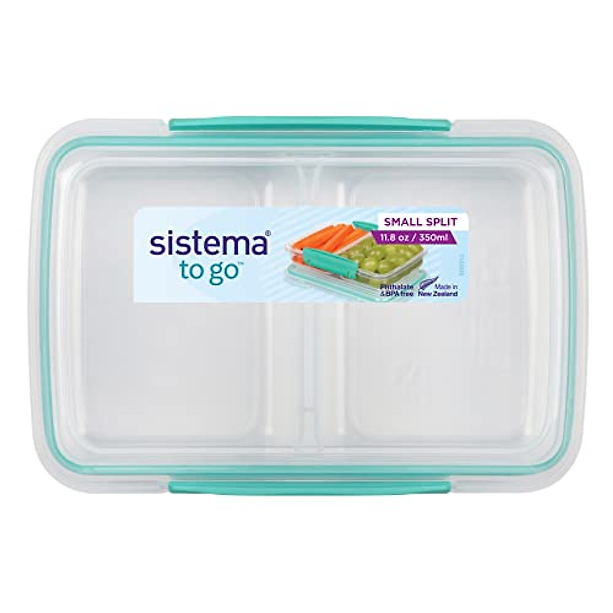 Sistema 11.8 Ounce Small Split Storage Container (Colors may vary)