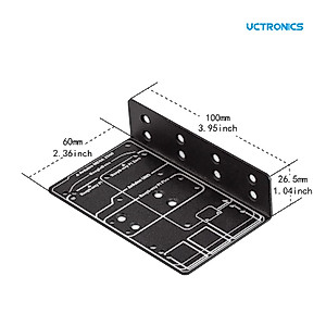 UCTRONICS for Raspberry Pi DIN Rail Mount, Compatible with Arduino, RPi 5/4B/3B+/3B/2B/B+, Pi Zero, Raspberry Pi Pico