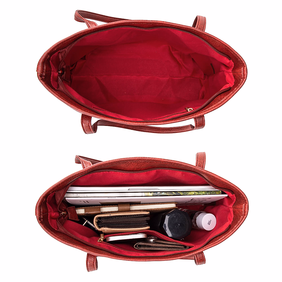 Montana West Tote Bags Large Leather Purses and Handbags for Women Top Handle Shoulder Satchel Hobo Bags MWC-028RD