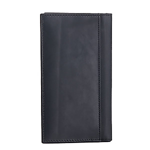 Ariat Men's Black Leather Bifold Wallet with Embossed Logo