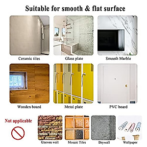 Mornajina 3 Packs Solid Brass Decorative Black Wall Hook, Grey Self Adhesive Wall Hooks, Hole Free Wall Mount Hook for Home, Office, Restaurant (Grey)