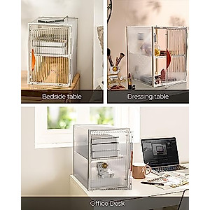 DINMO 6 Packs Shoe Box with Dividers, 12 Pairs, Clear Shoe Storage Organizer, Space Saving for Closet, Visualization, Foldable, White Transparent