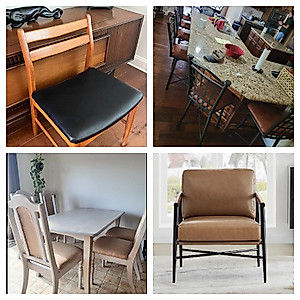 Premium Faux Leather Upholstery Fabric 1.2mm Thickness，Waterproof Upholstery Leather Distressed Bark Fabric(Light Brown,Pre-Cut 36"x54")