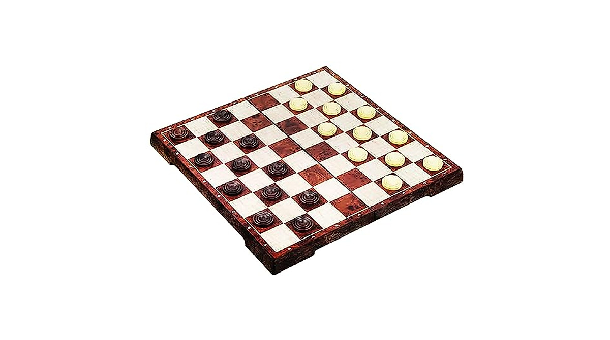 Travel Magnetic Chess & Checkers Set - 2-in-1 Portable Fun
