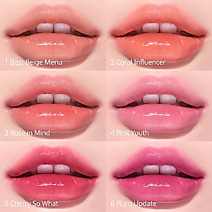 Peripera Ink Mood Glowy Tint, Lip-Plumping, Naturally Moisturizing, Lightweight, Glow-Boosting, Long-Lasting, Comfortable, Non-Sticky, Mask Friendly, No White Film (03 ROSE IN MIND)