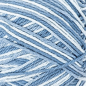 Bernat Handicrafter Cotton Yarn, Gauge 4 Medium Worsted, Faded Denim