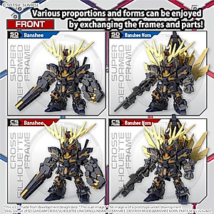 Bandai Hobby - Gundam UC - #19 Unicorn Gundam 02 Banshee (Destroy Mode) & Banshee Norn Parts Set, Bandai Spirits SDCS Model Kit