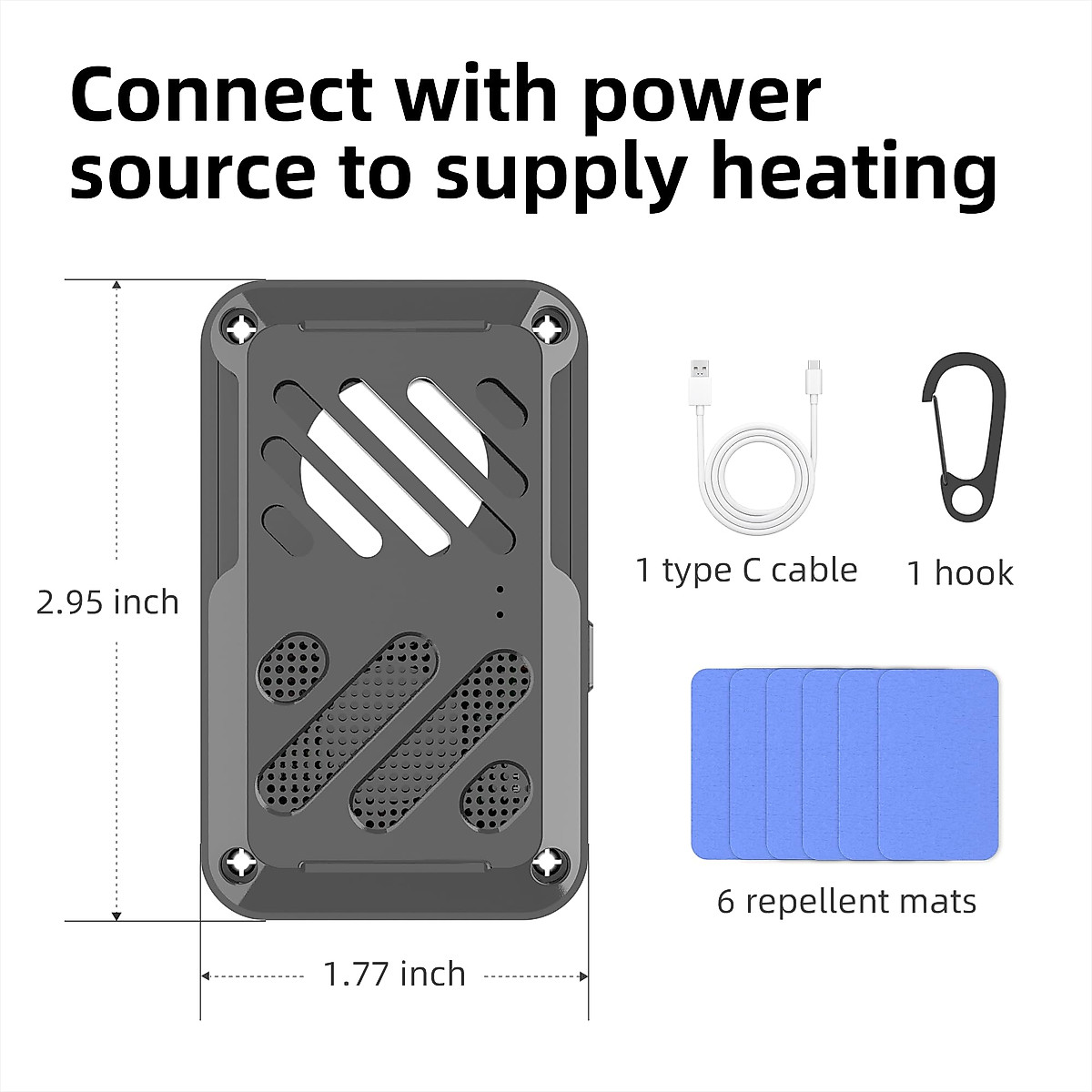 Mosalogic Mosquito Repeller Outdoor Patio Effective Pest Repellent Portable Mosquitoes Repellent