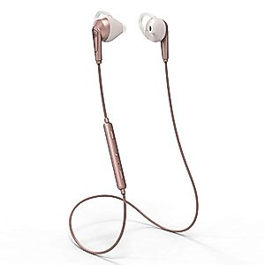 Urbanista Chicago Bluetooth Sports Earphones, High Performance, IPX4 Rated Water Resistant, Call-Handling with Microphone, Sport Carry Pouch, Rose Gold