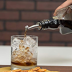 Pour Spouts for Olive Oil Bottles Flip Top Speed Pourers Oil Dispenser Spout Set of 7 with Funnel