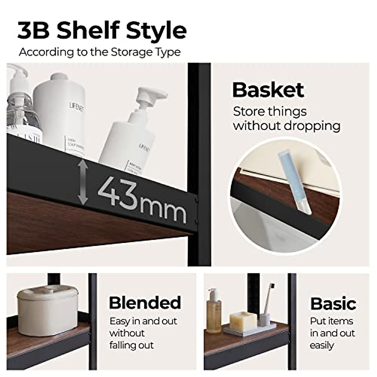 HOMEDANT House Over The Toilet Cabinet Shelf with Laminated Board, Adjustable Bathroom Storage Organizer Rack with Sliding Door, Medicine Cabinet Shelving, Shelves for Laundry Restroom Kitchen Garage