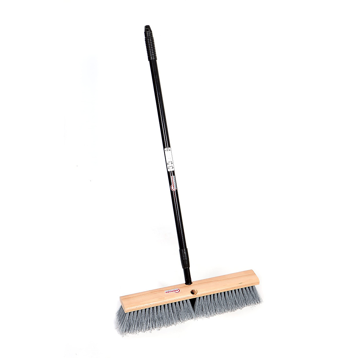 American Select Tubing PBSE18001 18" Smooth-Surface Push Broom with Sturdy Extendable Handle
