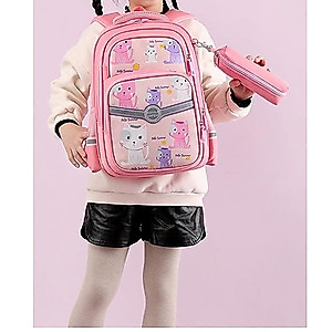 HAPIKI Kawaii Backpack with Cute Accessories 14 Inch Laptop Casual Travel Daypacks New Semester Gifts Aesthetic Bag (01-pink,15.6 inch)