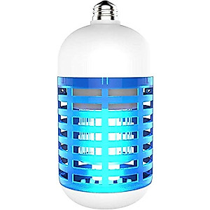 White Kaiman UV-A 5WATT Bug Zapper Electric Bulb for Indoor & Covered Outdoors 500volts (White Zapper)
