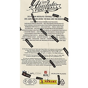 2024 Panini Absolute Football 6-Pack Blaster Trading Card Box (Jayden Daniels, Drake Maye, Bo Nix, Caleb Williams Possible Rookies)