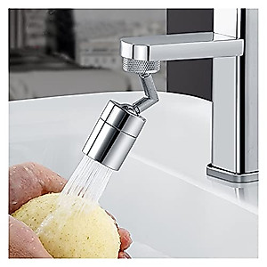RTYUIE Universal Splash-Proof Filter Faucet Nozzle Washbasin Faucet Extender Adapter Bathroom Kitchen Tap Water Water-Saving Nozzle Sprayer Easy to Install and Smooth Water Out