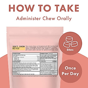 Bark & Whiskers Antarctic Krill Bites, 6.34 Oz. (180 g), 60 Chews, EPA & DHA, Supports Brain & Joint Health, Veterinarian Formulated, Non-GMO, MSC Certified, Dr. Mercola