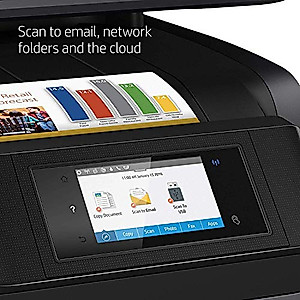 HP OfficeJet Pro 8720 All-in-One Wireless Printer, HP Instant Ink or Amazon Dash replenishment ready - Black (M9L74A)