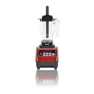 OmniBlend V Commercial Blender for Smoothies Shakes Cocktails, Heavy Duty 3-Speed, Self-Cleaning, Includes Multi-functional 2-in-1 Wet Dry Blades, 1.5 Liter BPA-Free Shatter-Proof Jar (Maroon)