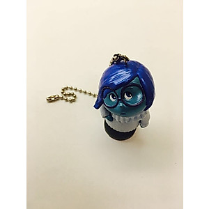 Inside Out Sadness Blue 3" PVC Fan Light Lamp Pull Figure Figurine New