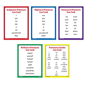 Super Duper Publications | 120 Pronoun Fill-in Sentence Fun Deck Flash Cards | Educational Learning Resource for Children