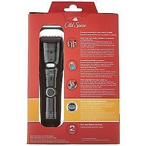 Old Spice Beard & Head Trimmer, powered by Braun, Red/Black