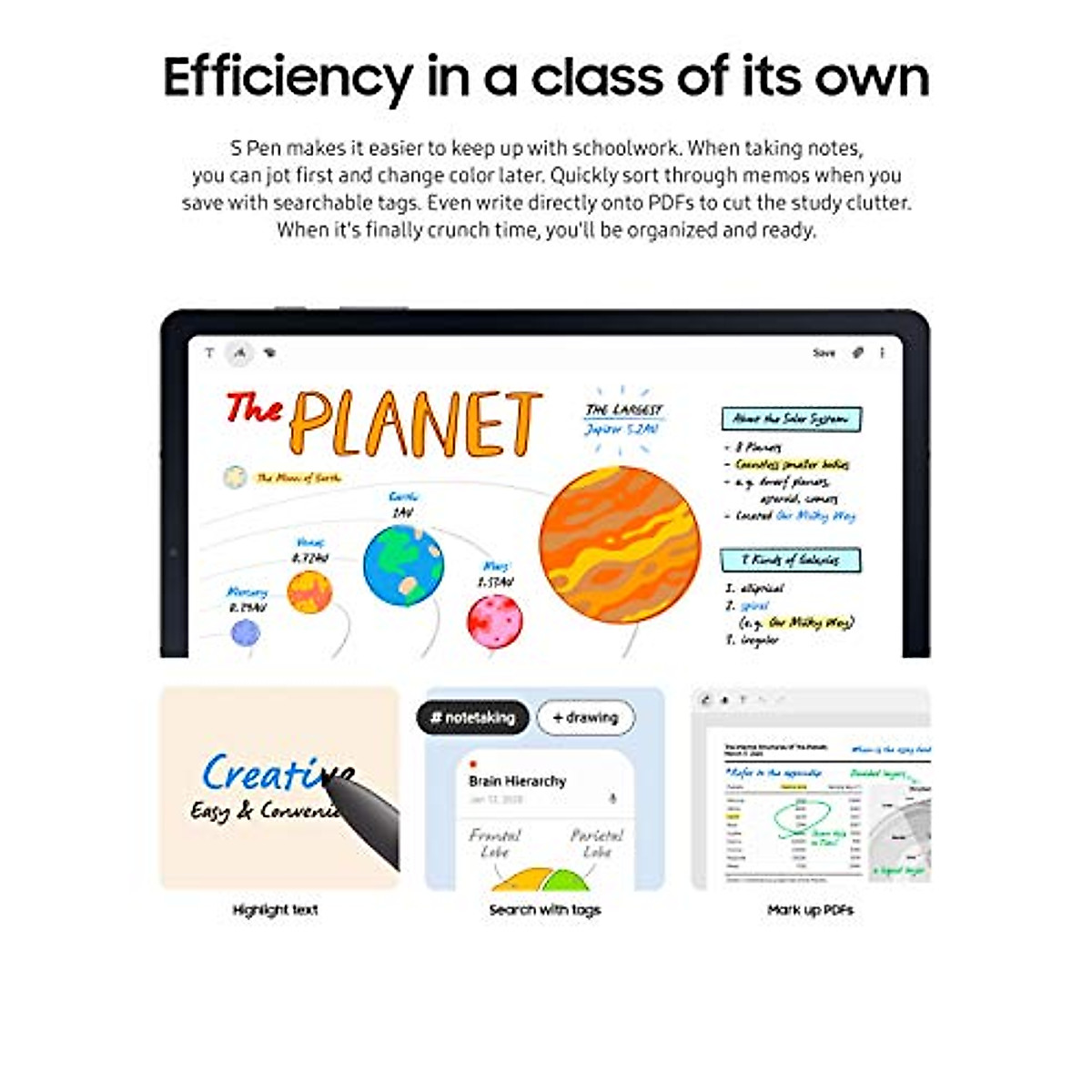 SAMSUNG Tab S6 Lite S Pen - Oxford Gray - EJ-PP610BJEGUJ