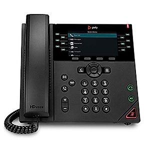 Poly - VVX 450 Business IP Phone (Polycom) - 12-Line, Color IP Desk Phone with Handset - POE - 4.3" Color LCD Display