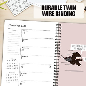 Willow Creek Press Bad Dad Jokes Softcover Weekly Planner 2024 Spiral-Bound Engagement Calendar (6.5" x 8.5")