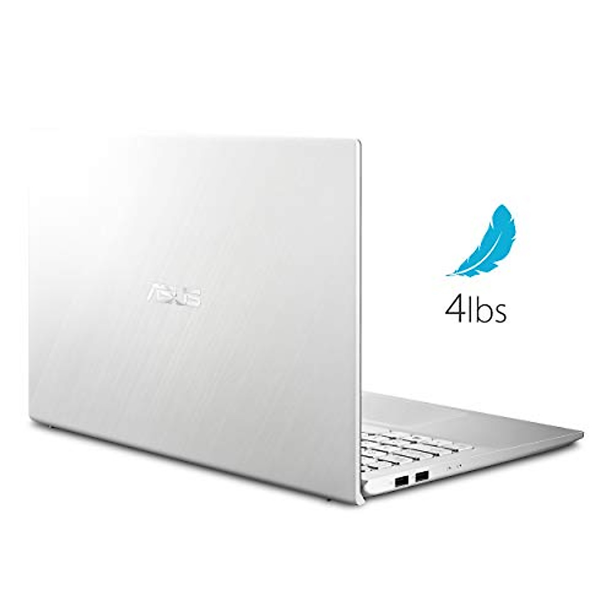 ASUS VivoBook S15 S512 Thin and Light 15.6” FHD, Intel Core i7-8565U CPU, 8GB DDR4 RAM, 256GB PCIe NVMe SSD + 1TB HDD, Windows 10 Home, S512FA-DB71, Silver Metal