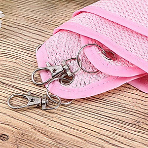 POPETPOP 2Pack Mesh Hamster Hammock for Cage-Gerbil Swing Hanging Chinchillas Bed Guinea Pig Nest Squirrel House for Rat Small Animal Hammock Random Color Size M