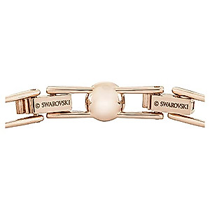 Swarovski Una Angelic Tennis Bracelet, Clear circle-cut Swarovski Crystals with Matching Crystal Pavé on a Rose-Gold Tone Finish Setting, Part of the Swarovski Una Angelic Collection