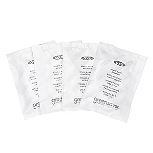OXO Good Grips GreenSaver Produce Keeper - Large & Good Grips GreenSaver Carbon Filter Refills 4 Pack