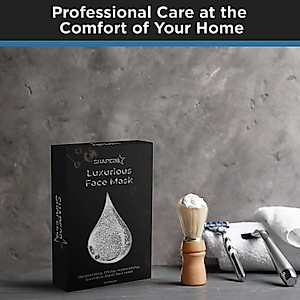 Shape28 Luxurious Face Mask For Men Skin Care Deep Cleansing Hydrating Face Mask Sheet 10 Sheets Minimize Pores Anti Aging Facial Mask