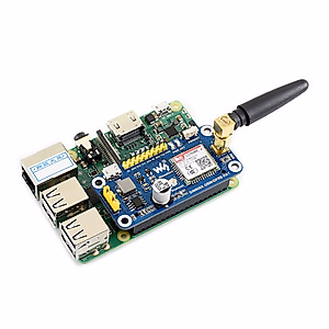 Raspberry Pi GSM/GPRS/Bluetooth HAT Based on SIM800C Supports SMS, GPRS, DTMF, HTTP, FTP, MMS, email for Band GSM 850/EGSM 900/DCS Compatible with Pi 2B/3B/3B+/4B/Zero/Zero W,Jetson Nano