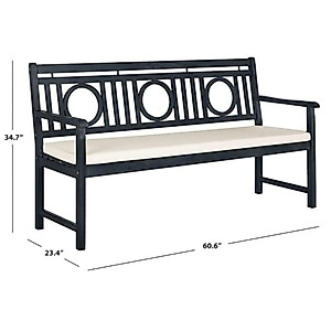 SAFAVIEH PAT6736A Outdoor Collection Montclair 3 Seat Bench