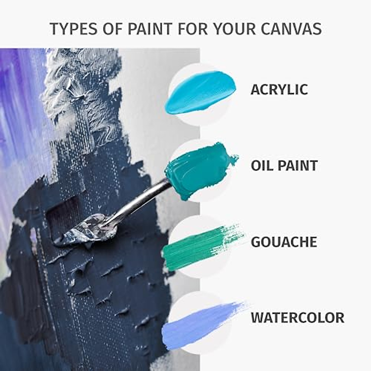 PIXY CANVAS Value Pack of 2 Stretched Canvas 10x12 inch, 3/4 (0.75) inch deep for Your Paintings/Artwrok/Wall Art/Wall Decor (Pack of 2 Canvas, 10 x 12 inch, Landscape)