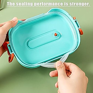 Bento Lunch Box for Kids - Food & Snack Container for Kids & Adults - Dishwasher & Microwave Safe | BPA & PVC Free | Leakproof | loncheras para niños (MIXCOLOR-A)