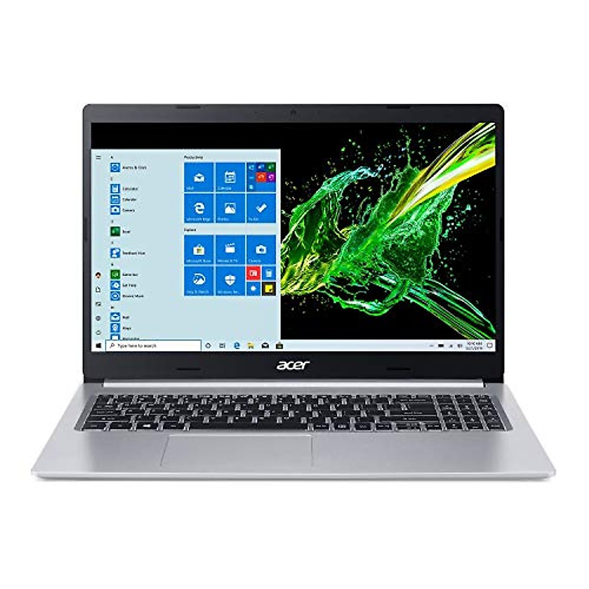 Acer Aspire 5 A515-55-378V, 15.6" Full HD Display, 10th Gen Intel Core i3-1005G1 Processor (Up to 3.4GHz), 4GB DDR4, 128GB NVMe SSD, WiFi 6, HD Webcam, Backlit Keyboard, Windows 10 in S Mode