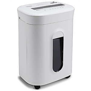 Aurora AU1060MA Professional Grade 10-Sheet High Security Micro-Cut Paper and Credit Card Shredder/ 60 Minutes/Security Level P-5, White, AU1060MA 10-sheet High Security Microcut