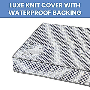 Simmons Kids Radiant Sky Dual Sided Baby Crib Mattress and Toddler Mattress, Waterproof, GREENGUARD Gold and CertiPUR-US Certified, Firm Plant-Based Foam, 5 Year Warranty, Made in USA