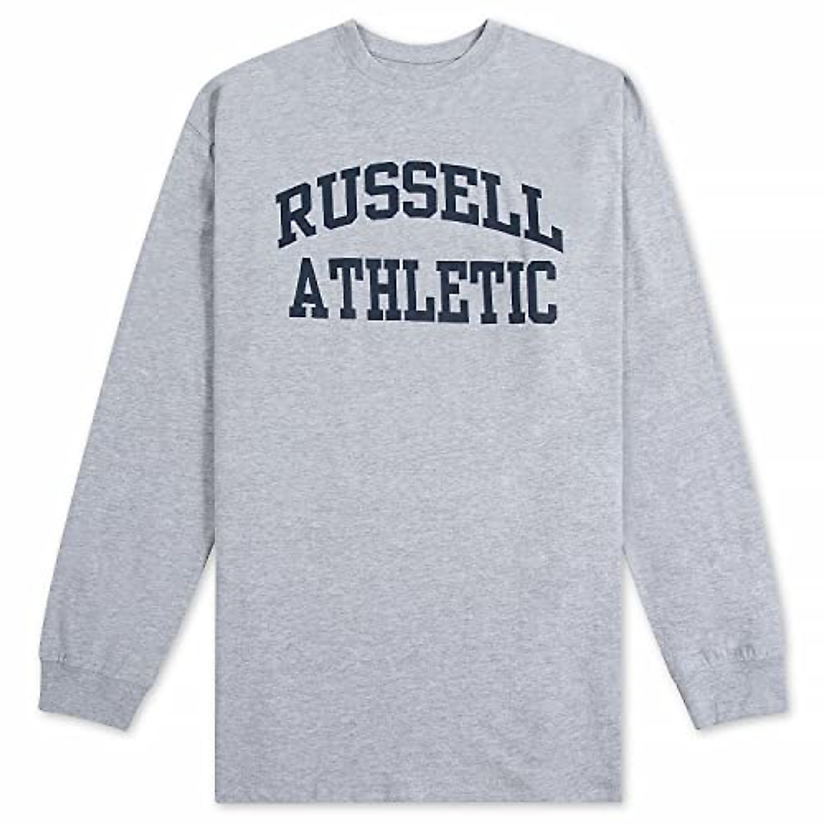 Russell Athletic Big and Tall Long Sleeve T Shirts – 2 Pack Mens Cotton Shirt Black/Heather Grey