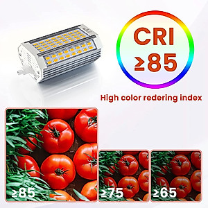 Luxvista Dimmable R7S LED Bulb 118mm 30W J118 LED Bulbs 150-300W R7S Halogen Bulb Equivalent, Double Ended Base J118 Flood Lights for Household Lighting Floodlight Replacement Bulb,3000K Warm White