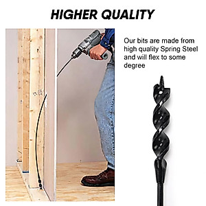 Installer Drill Bit Fish Bit for Pulling Wire Through Tight Spaces with Minimal Damage 3/4-Inch by 36-Inch 1 Pack
