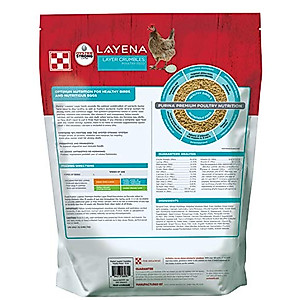 Purina Layena | Nutritionally Complete Layer Hen Feed Crumbles | 10 Pound (10 lb) Bag