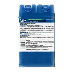 Cutter Backwoods Insect Repellent (2 Pack), Repels Mosquitos for Up To 10 Hours, 25% DEET, 6 Ounce (Aerosol Spray)