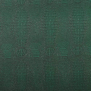 Southern Enterprises Carabelle Desk, Textured Emerald Alligator, Gold